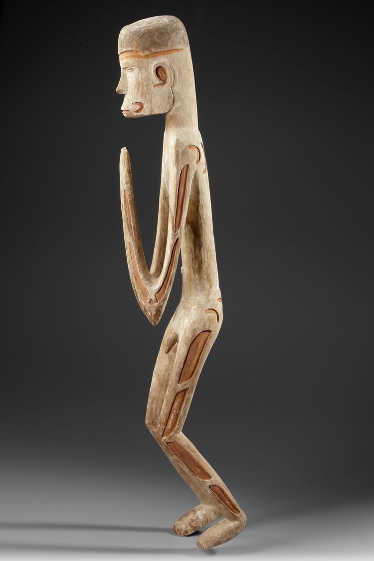 Asmat. Ancestor carving. Collected by Jac Hoogerbrugge in the 1960’s or ...