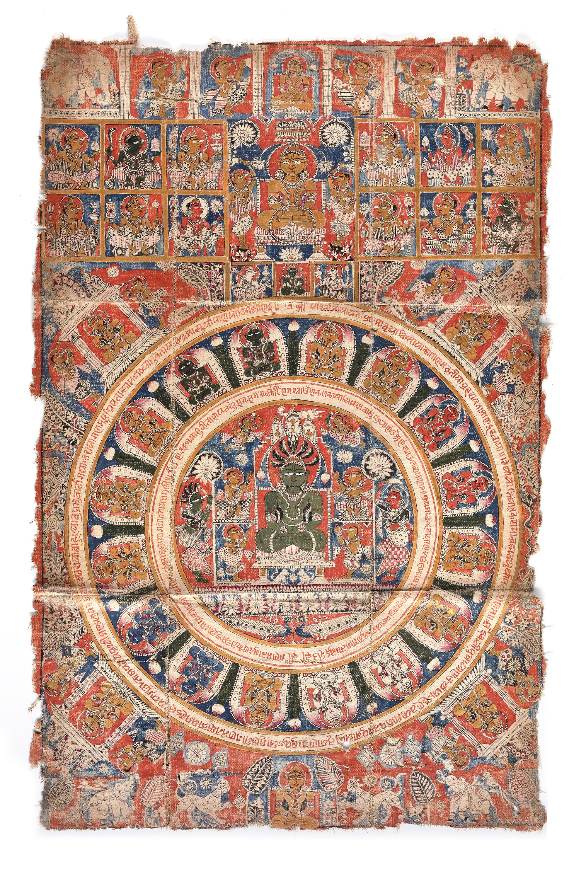 A JAIN MANDALA WITH PADMAVATI GUJARAT, NORTH-WEST INDIA, 17TH-18TH CENTURY