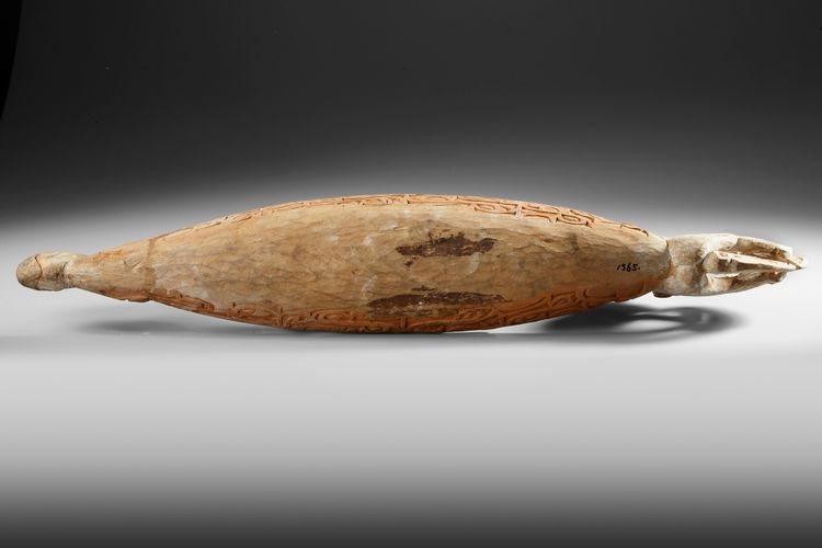 Ritual bowl with two figures in it. Collected by Jac Hoogerbrugge in ...