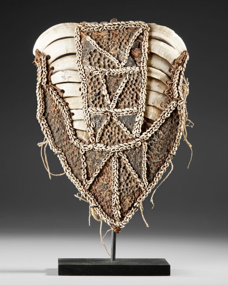 Aitape pectoral adornment with boar’s tusks, nassa shell and Job’s tears