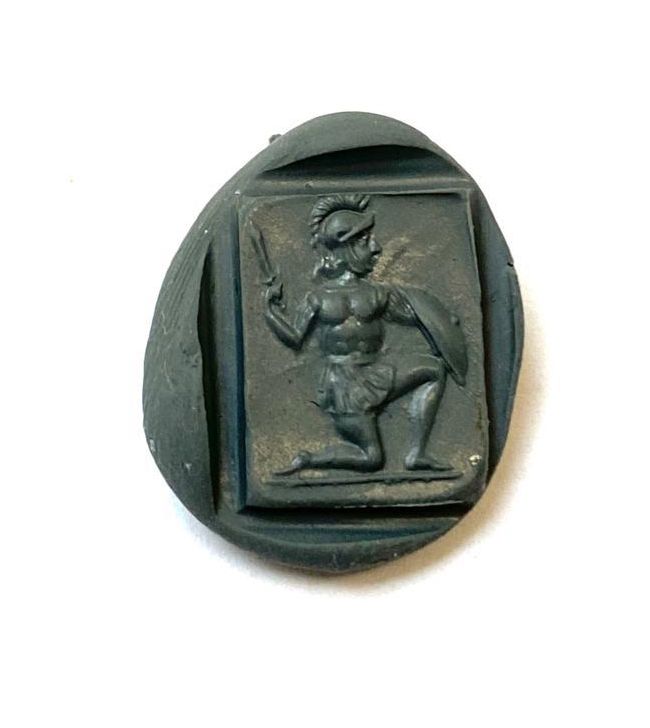 A ROMAN RED JASPER INTAGLIO IN A MODERN GOLD MOUNT, INTAGLIO 1ST-2ND ...