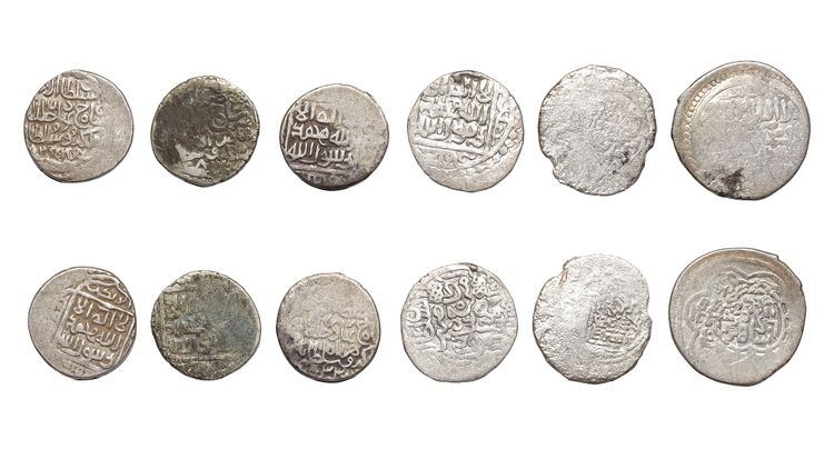 TIMURID, SHAH RUKH (811–850 AH/ 1409–1447AD), SIX SILVER COINS, DATED