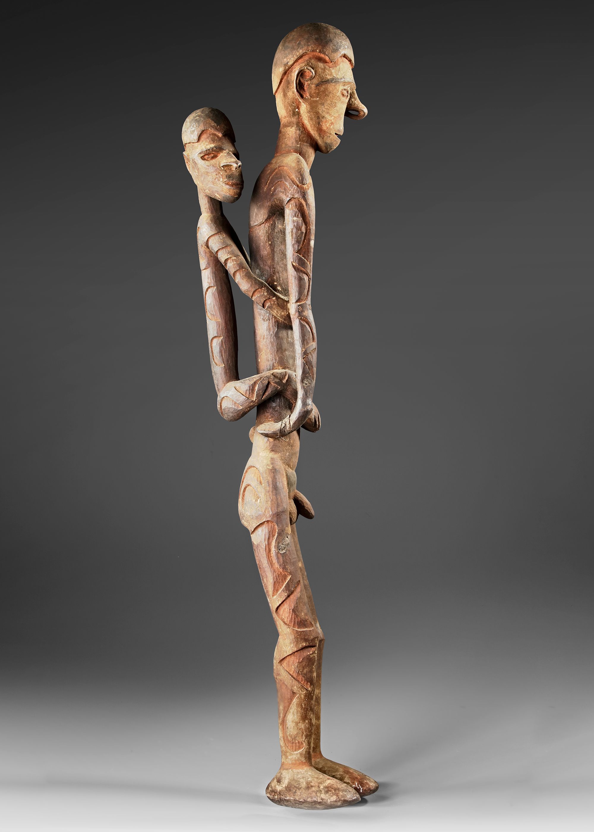 Asmat ancestor carving collected by Jac Hoogerbrugge in the 1960’s or ...
