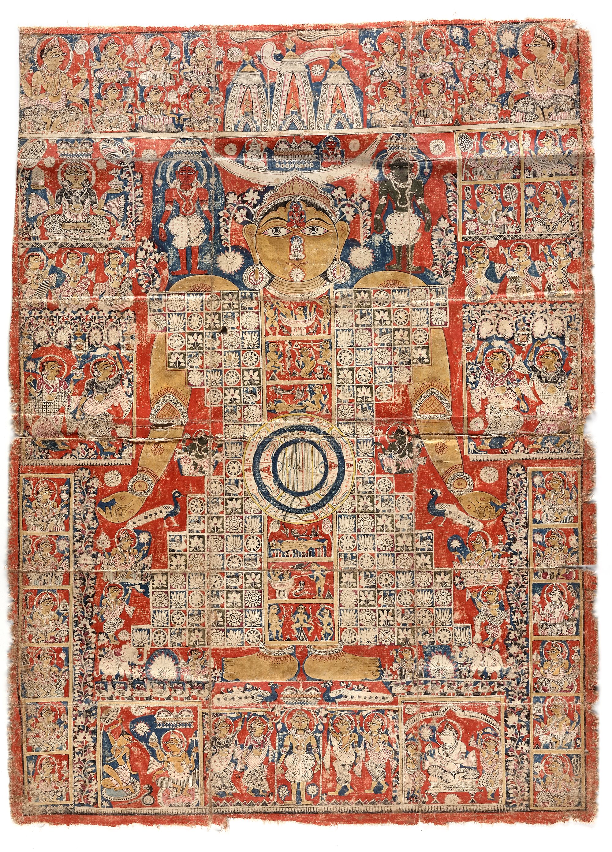 A JAIN PATA OF THE COSMIC MAN (LOKAPURUSHA) GUJARAT, NORTH WEST INDIA ...